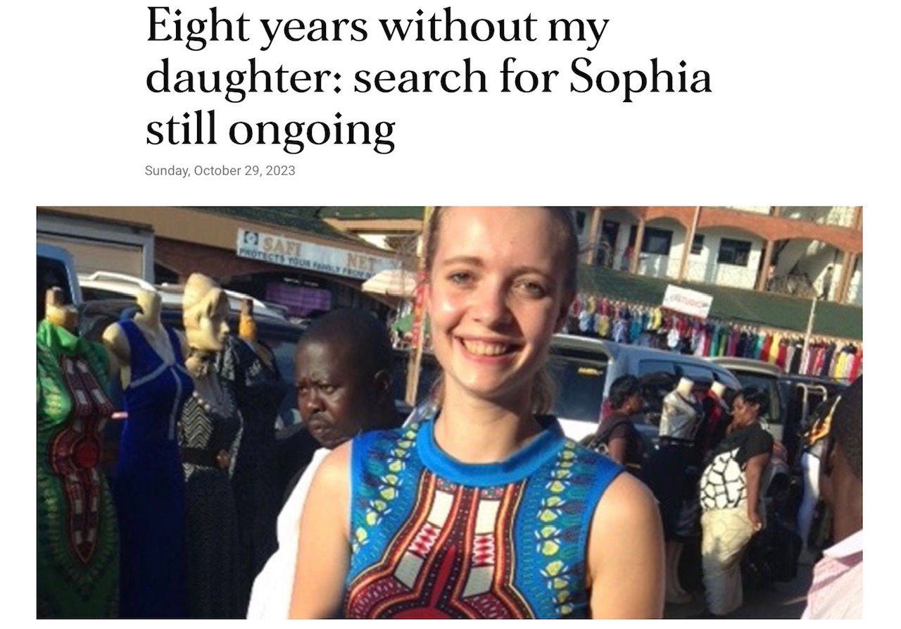 Eight years without Sophia, in Ugandan press - Find Sophia